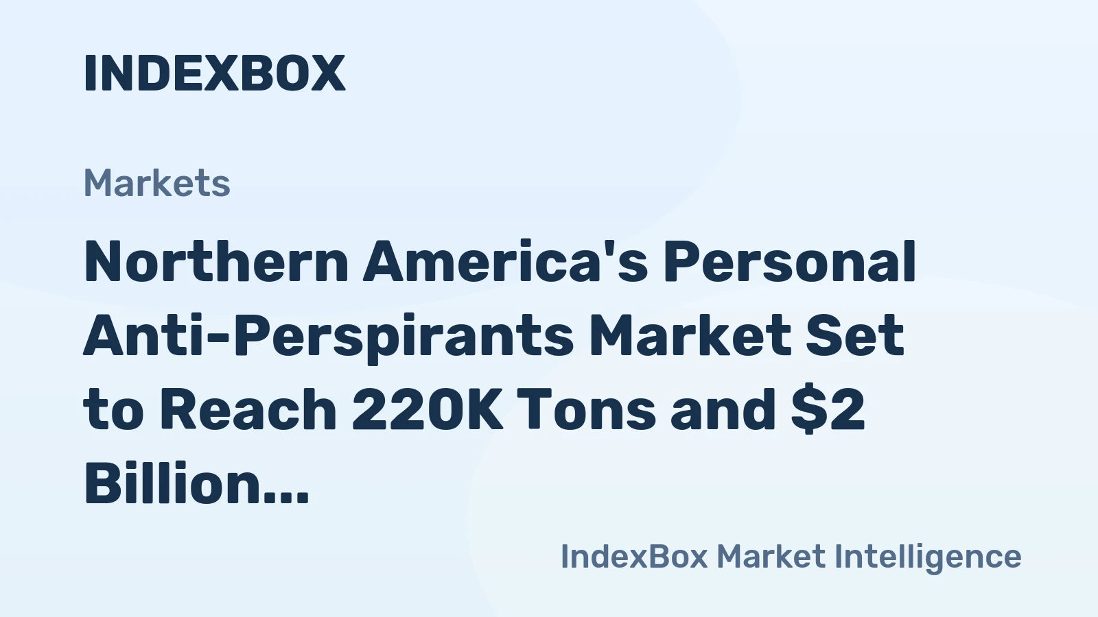 Northern America's Personal Anti-Perspirants Market Set to Reach 220K Tons and $2 Billion by 2035