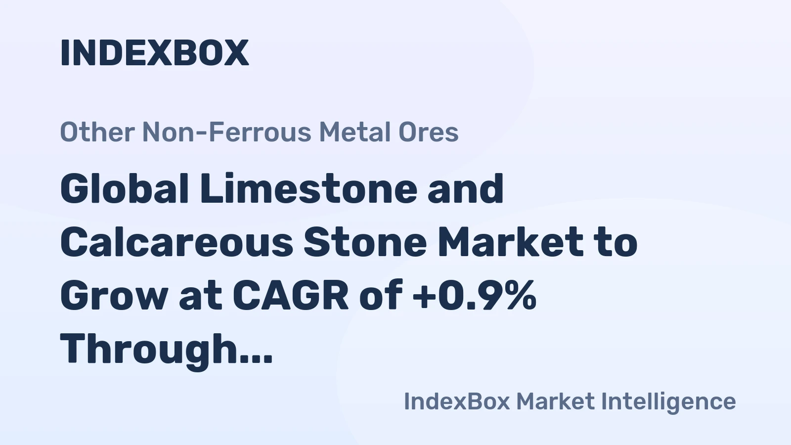 Global Limestone and Calcareous Stone Market to Grow at CAGR of +0.9% Through 2035, Reaching $337.9B in Value