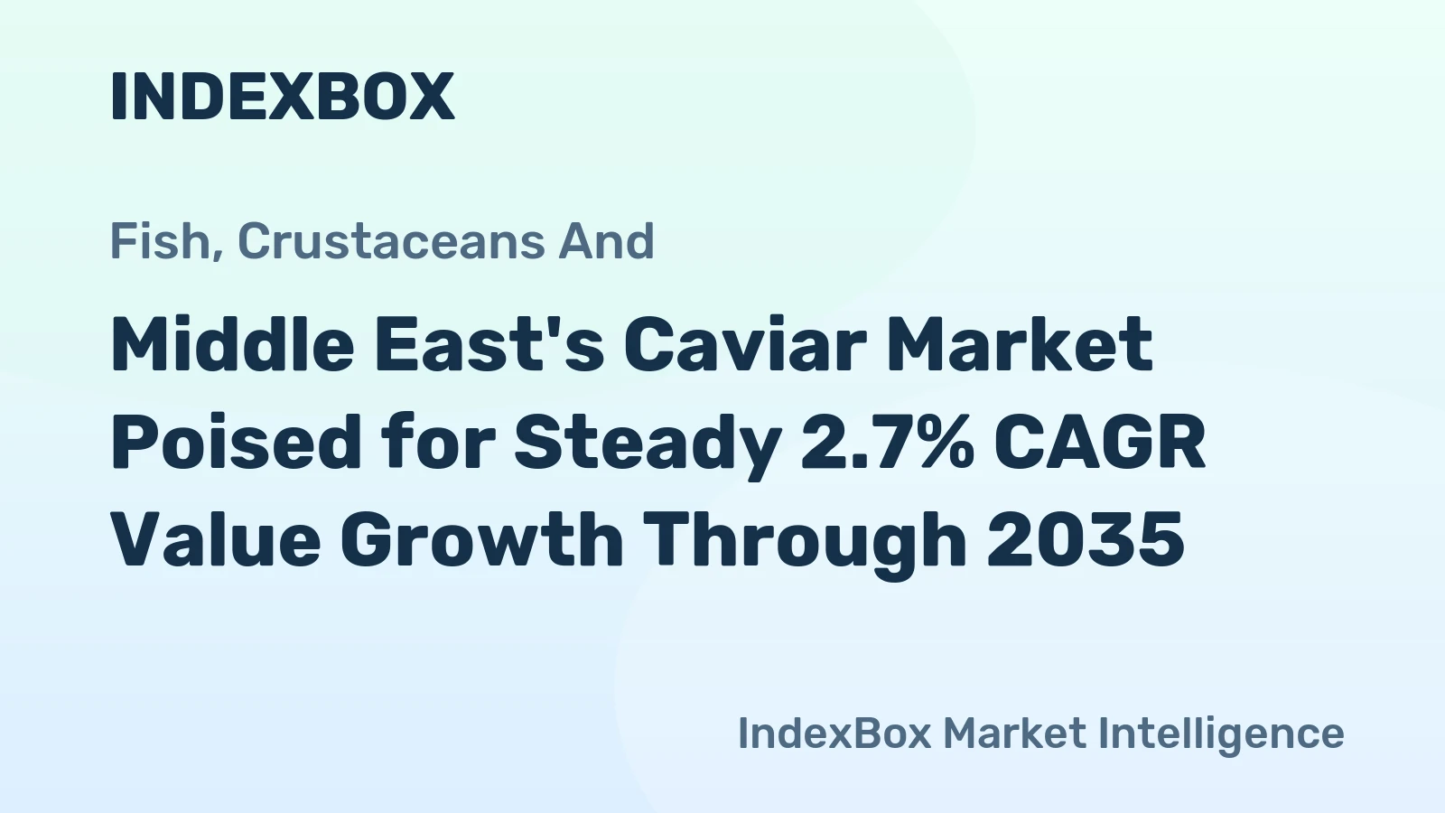 Middle East's Caviar Market Poised for Steady 2.7% CAGR Value Growth Through 2035
