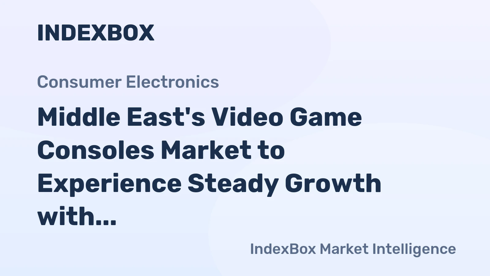 Middle East's Video Game Consoles Market to Experience Steady Growth with a CAGR of +2.2% from 2023 to 2035