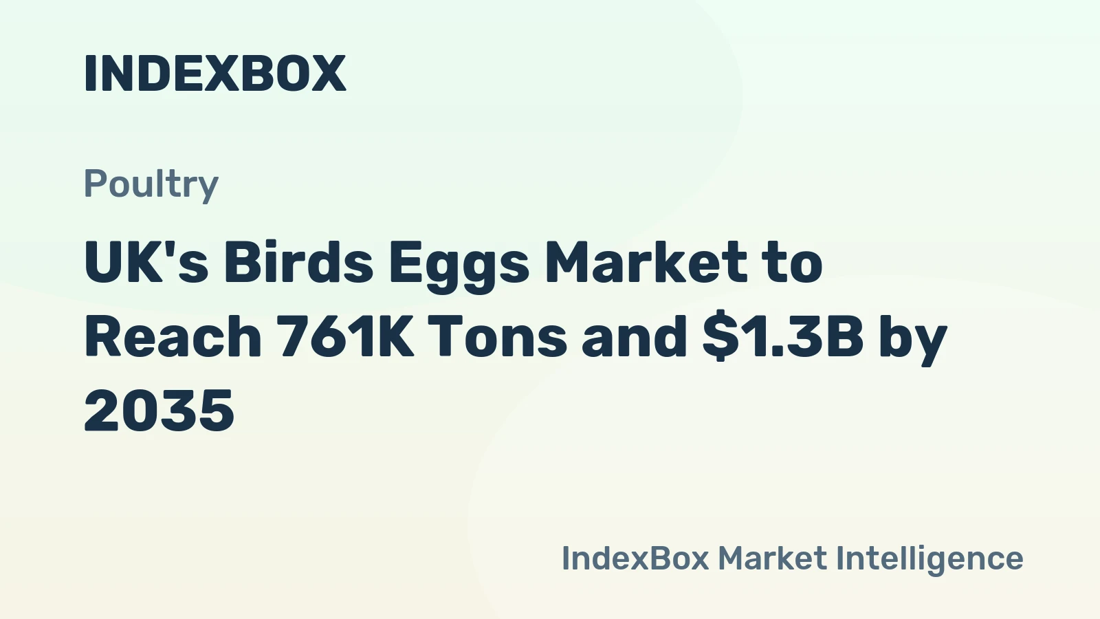 UK's Birds Eggs Market to Reach 761K Tons and $1.3B by 2035