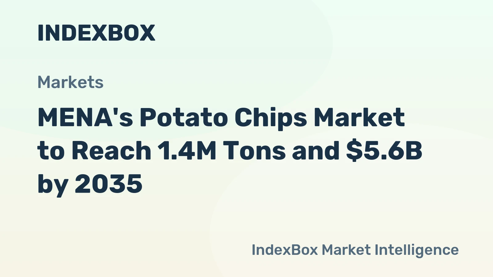 MENA's Potato Chips Market to Reach 1.4M Tons and $5.6B by 2035
