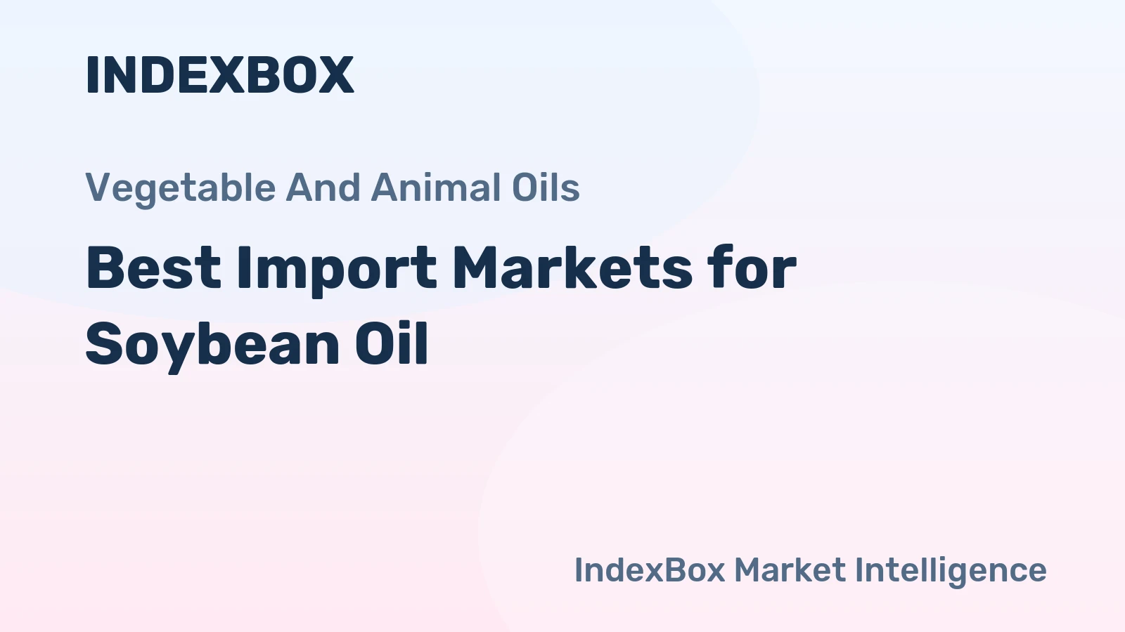 Best Import Markets for Soybean Oil