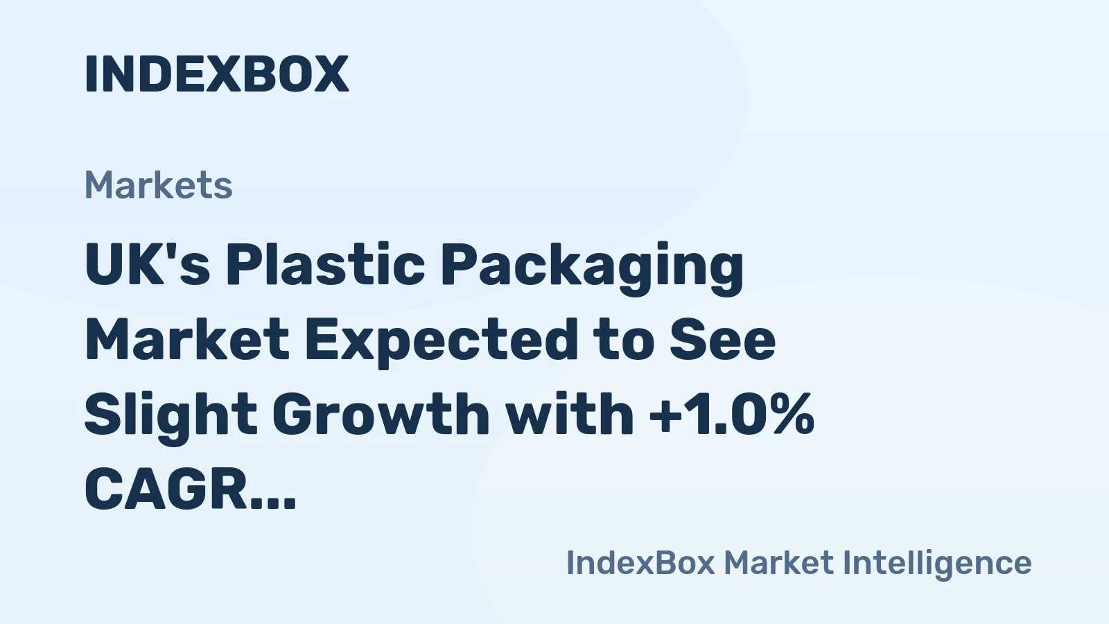 UK's Plastic Packaging Market Expected to See Slight Growth with +1.0% CAGR from 2024 to 2035