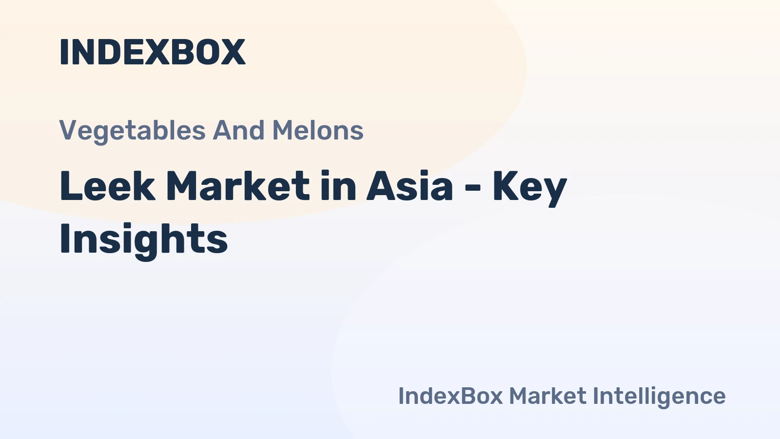 Leek Market in Asia - Key Insights