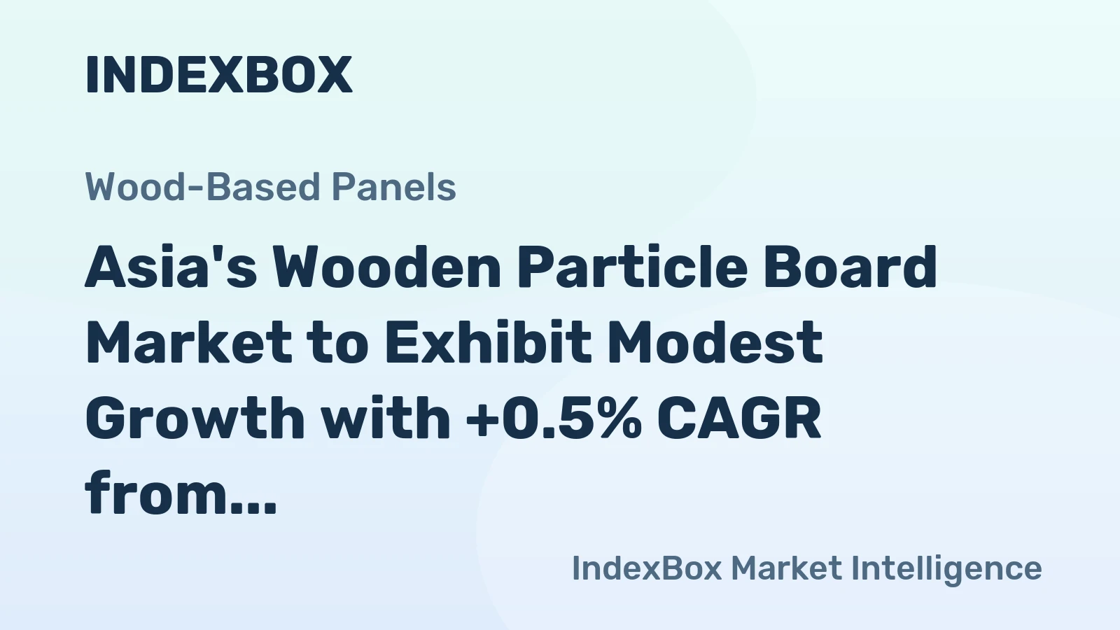 Asia's Wooden Particle Board Market to Exhibit Modest Growth with +0.5% CAGR from 2024-2035