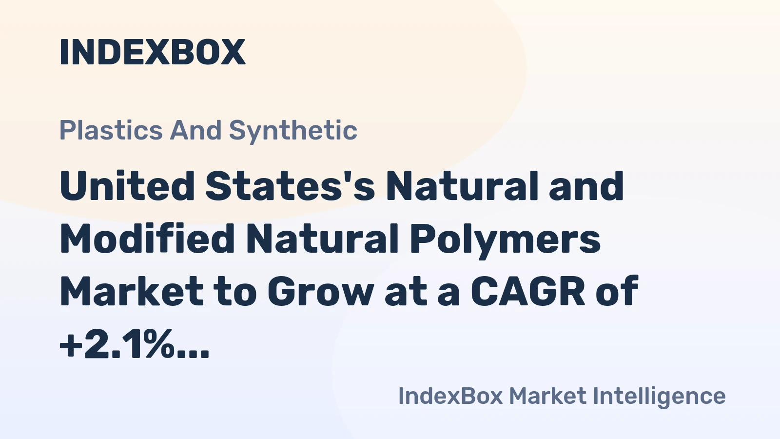 United States's Natural and Modified Natural Polymers Market to Grow at a CAGR of +2.1% from 2024 to 2035, Reaching $21.5B by 2035