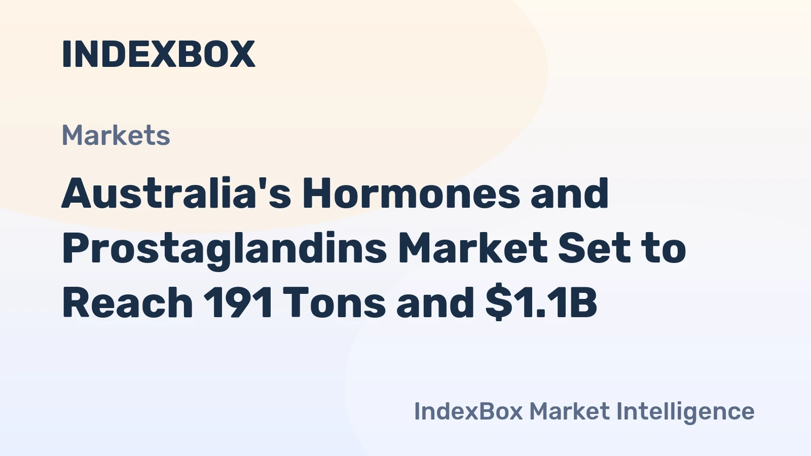 Australia's Hormones and Prostaglandins Market Set to Reach 191 Tons and $1.1B