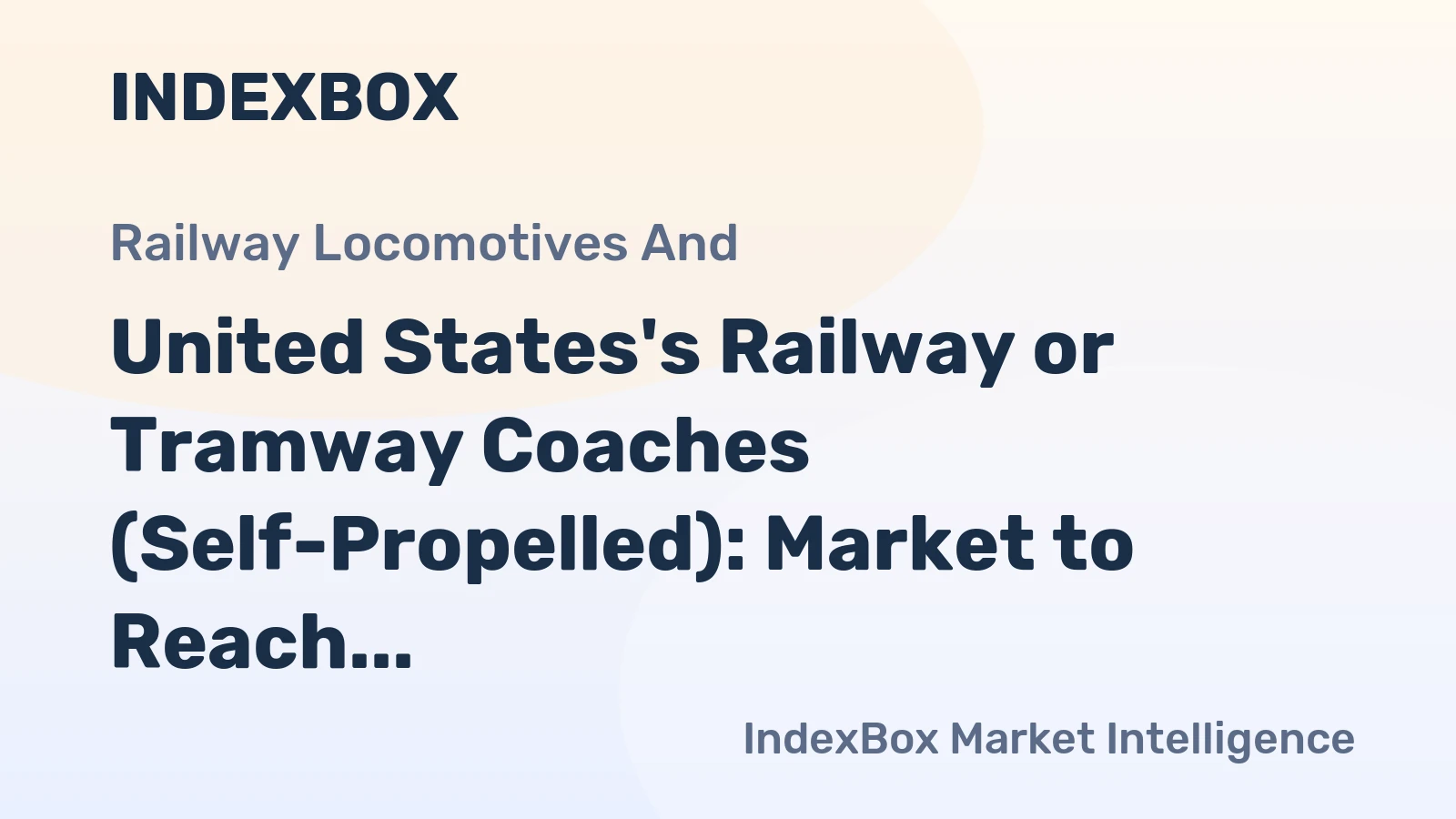 United States's Railway or Tramway Coaches (Self-Propelled): Market to Reach 20K Units and $15.9B by 2035