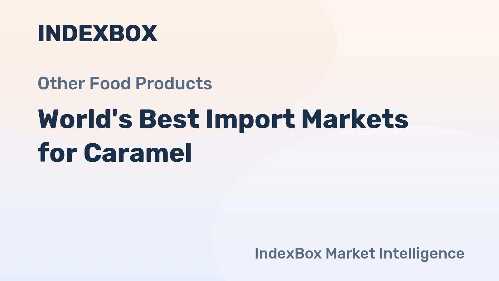 World's Best Import Markets for Caramel