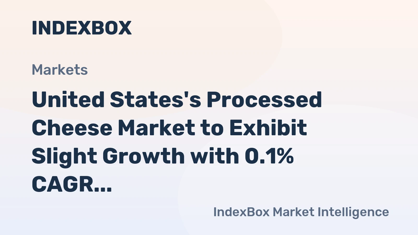 United States's Processed Cheese Market to Exhibit Slight Growth with 0.1% CAGR, Reaching 436K Tons by 2035
