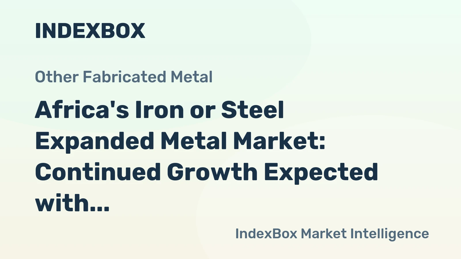 Africa's Iron or Steel Expanded Metal Market: Continued Growth Expected with Market Volume Reaching 56K Tons and Market Value Reaching $83M by 2035