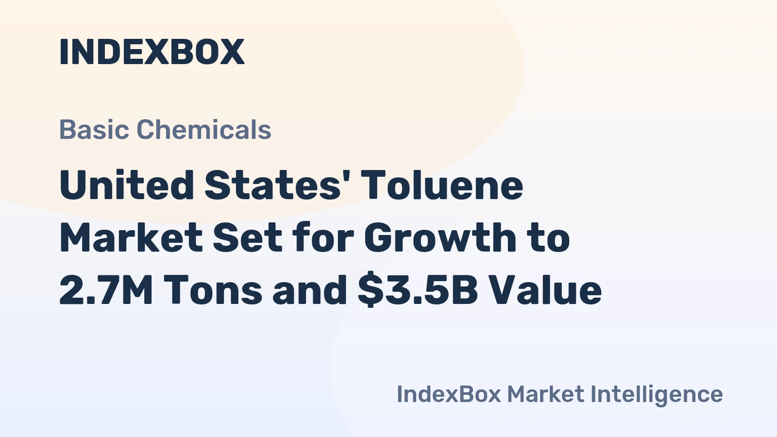 United States' Toluene Market Set for Growth to 2.7M Tons and $3.5B Value