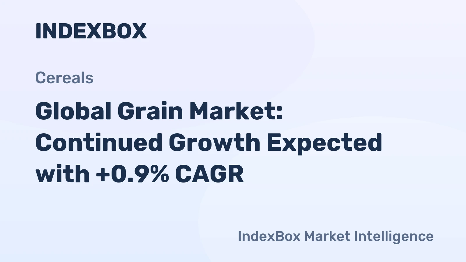 Global Grain Market: Continued Growth Expected with +0.9% CAGR