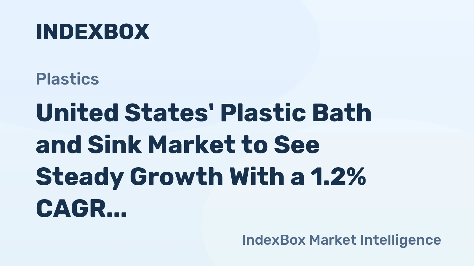 United States' Plastic Bath and Sink Market to See Steady Growth With a 1.2% CAGR Through 2035