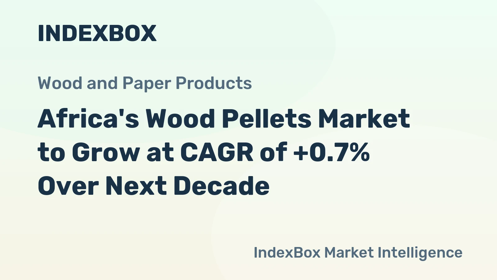 Africa's Wood Pellets Market to Grow at CAGR of +0.7% Over Next Decade
