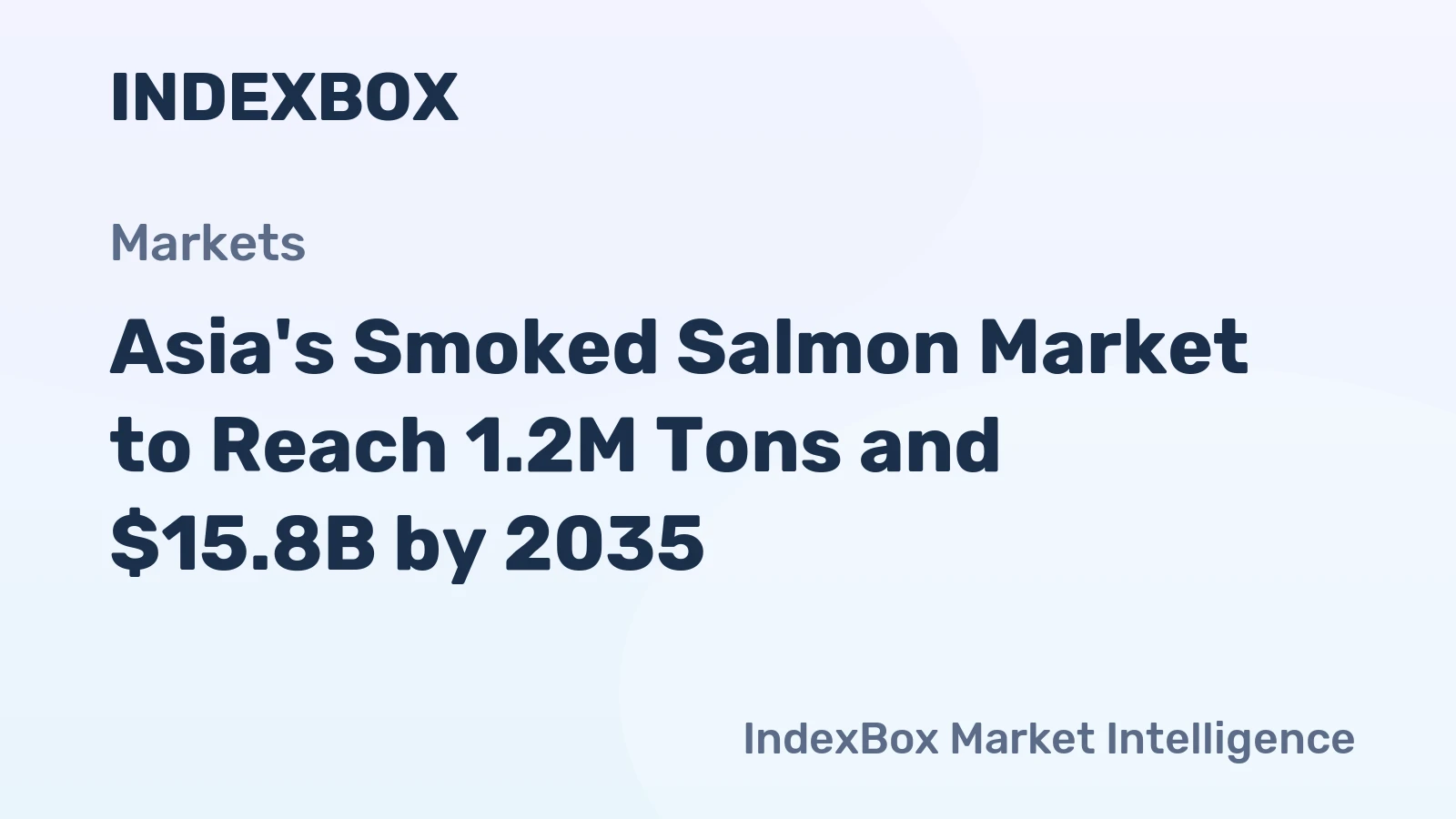 Asia's Smoked Salmon Market to Reach 1.2M Tons and $15.8B by 2035