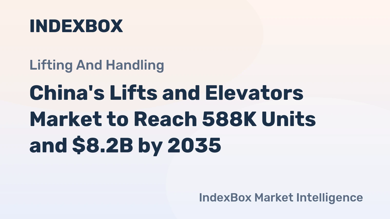 China's Lifts and Elevators Market to Reach 588K Units and $8.2B by 2035