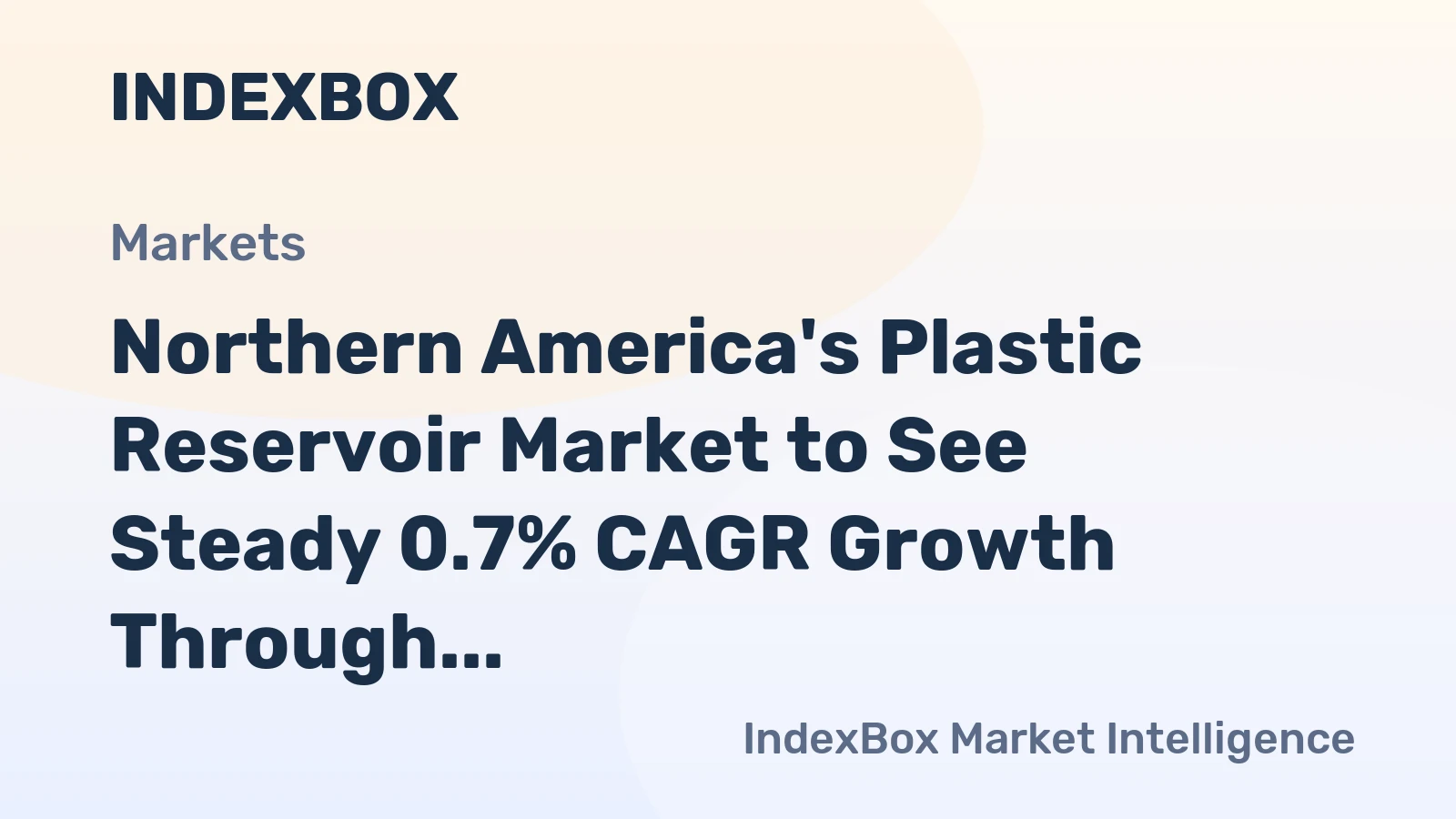 Northern America's Plastic Reservoir Market to See Steady 0.7% CAGR Growth Through 2035