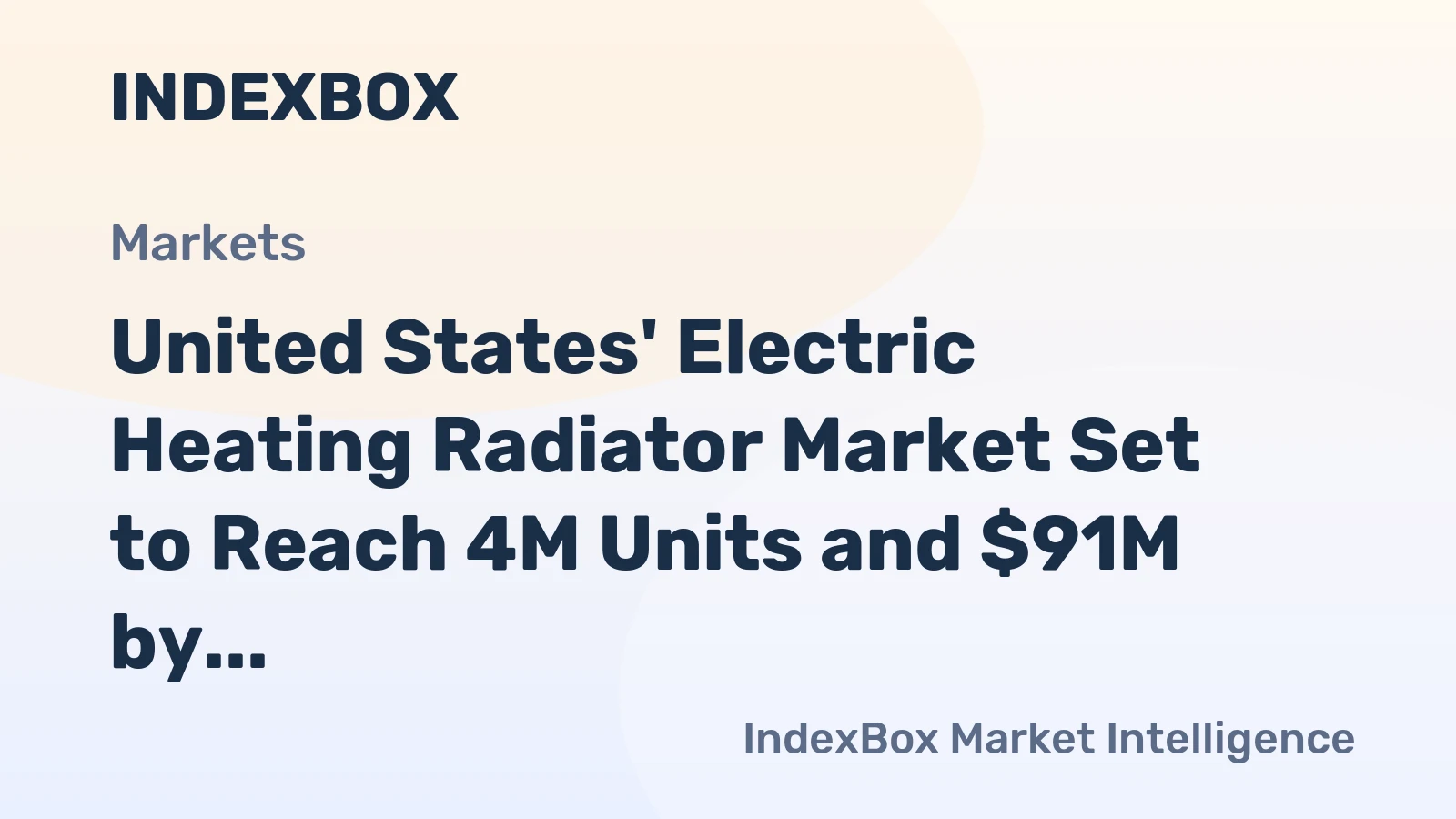 United States' Electric Heating Radiator Market Set to Reach 4M Units and $91M by 2035