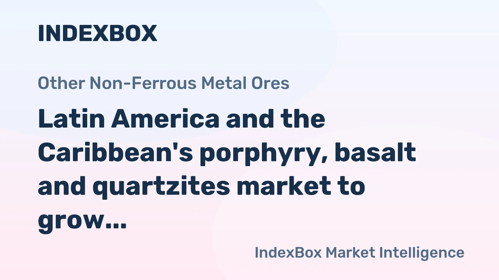 Latin America and the Caribbean's porphyry, basalt and quartzites market to grow steadily, projected to reach $2.5B by 2035 with a +2.0% CAGR.