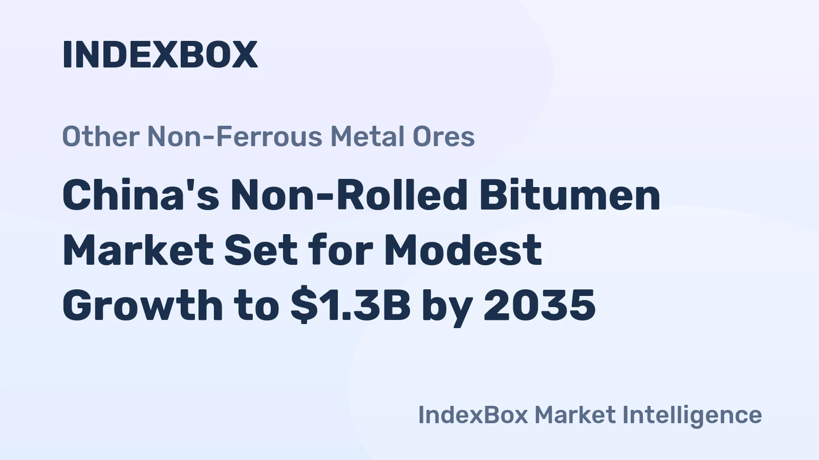China's Non-Rolled Bitumen Market Set for Modest Growth to $1.3B by 2035