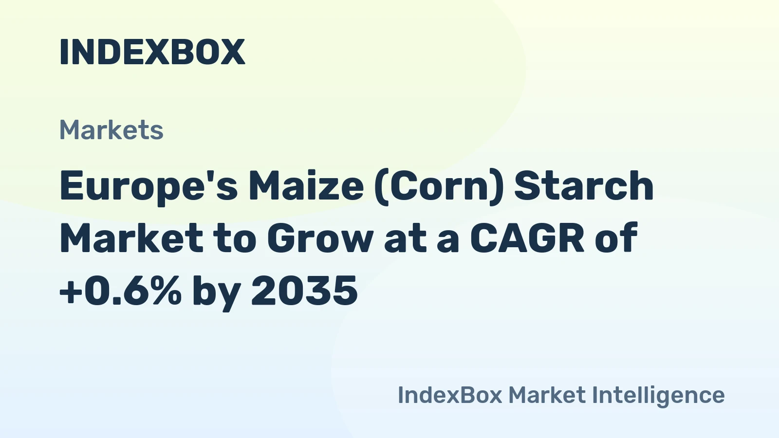 Europe's Maize (Corn) Starch Market to Grow at a CAGR of +0.6% by 2035