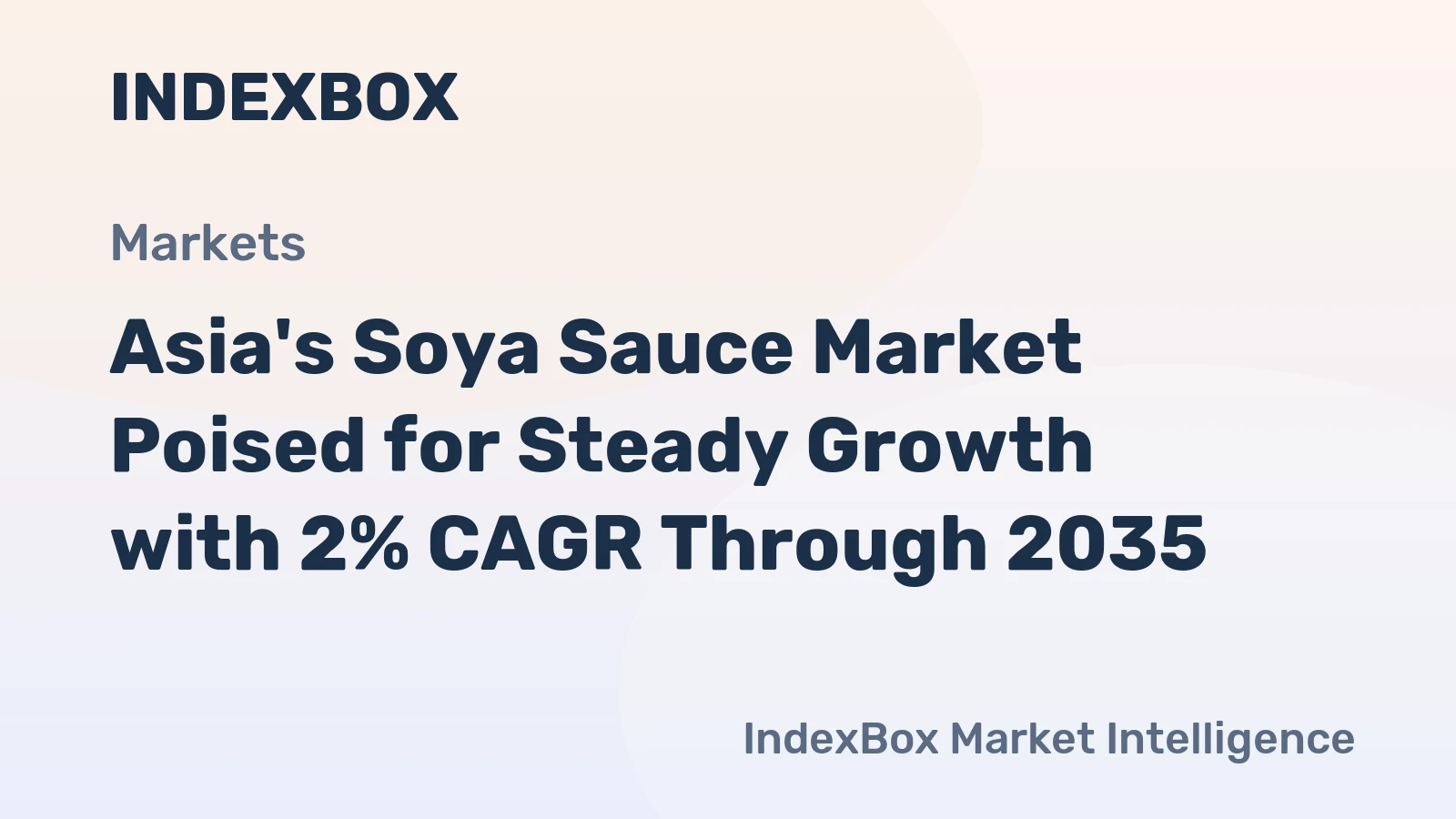 Asia's Soya Sauce Market Poised for Steady Growth with 2% CAGR Through 2035