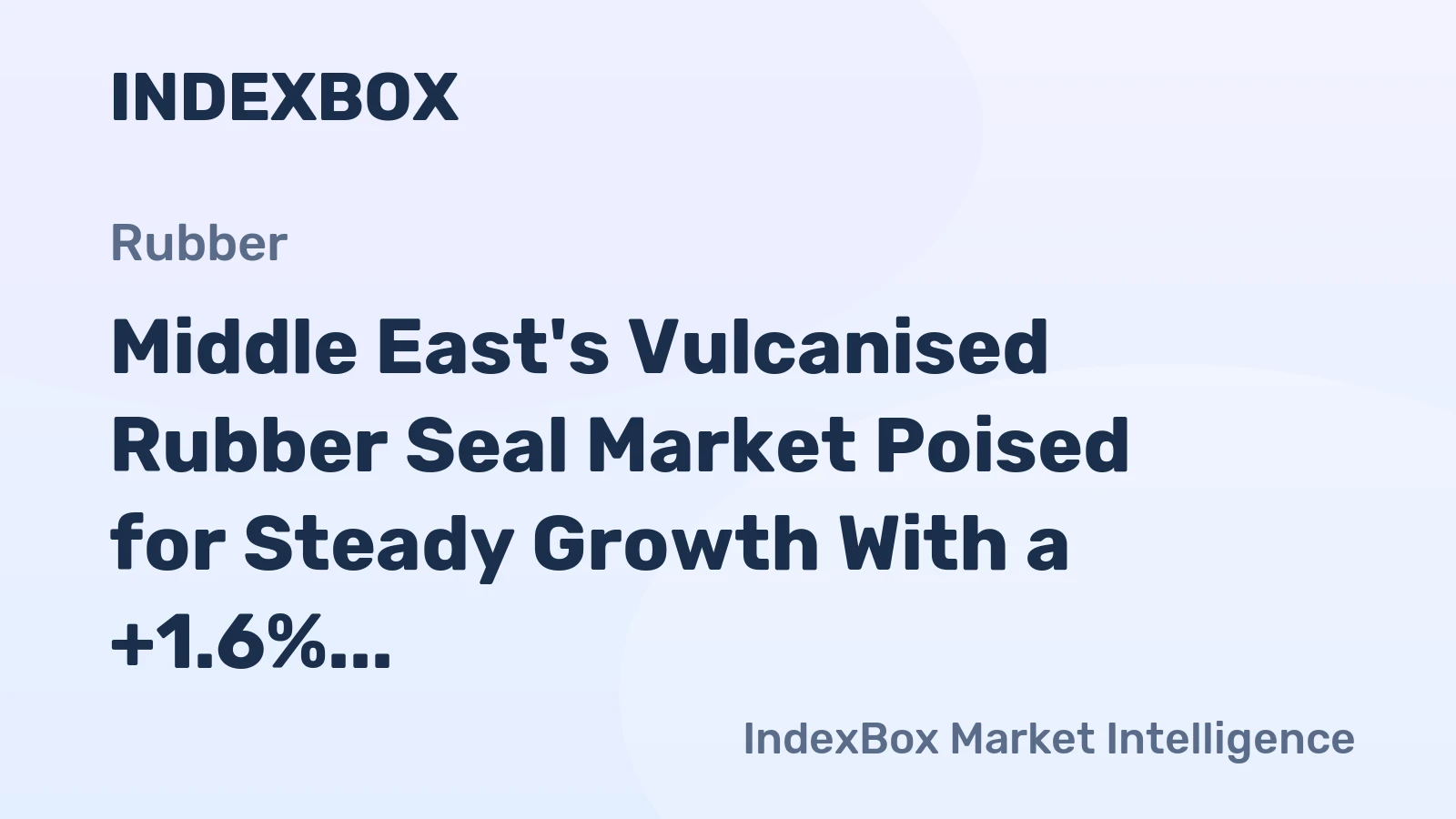 Middle East's Vulcanised Rubber Seal Market Poised for Steady Growth With a +1.6% CAGR Through 2035