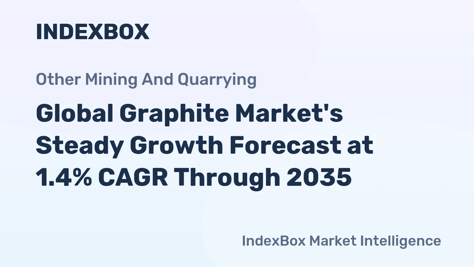 Global Graphite Market's Steady Growth Forecast at 1.4% CAGR Through 2035