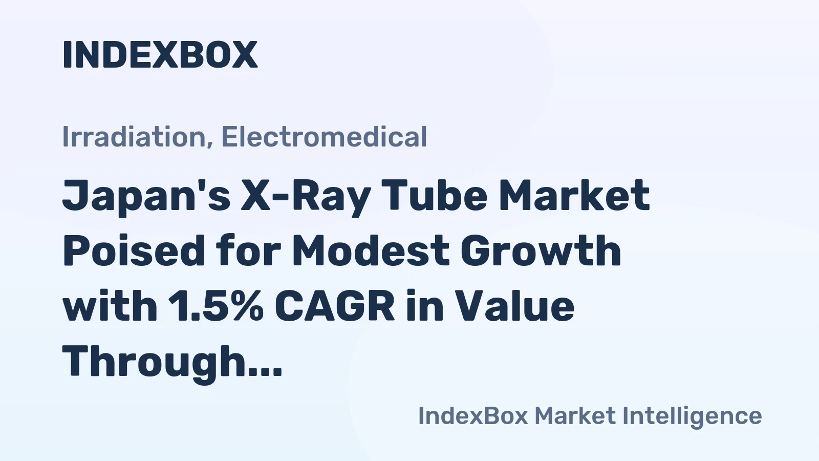 Japan's X-Ray Tube Market Poised for Modest Growth with 1.5% CAGR in Value Through 2035