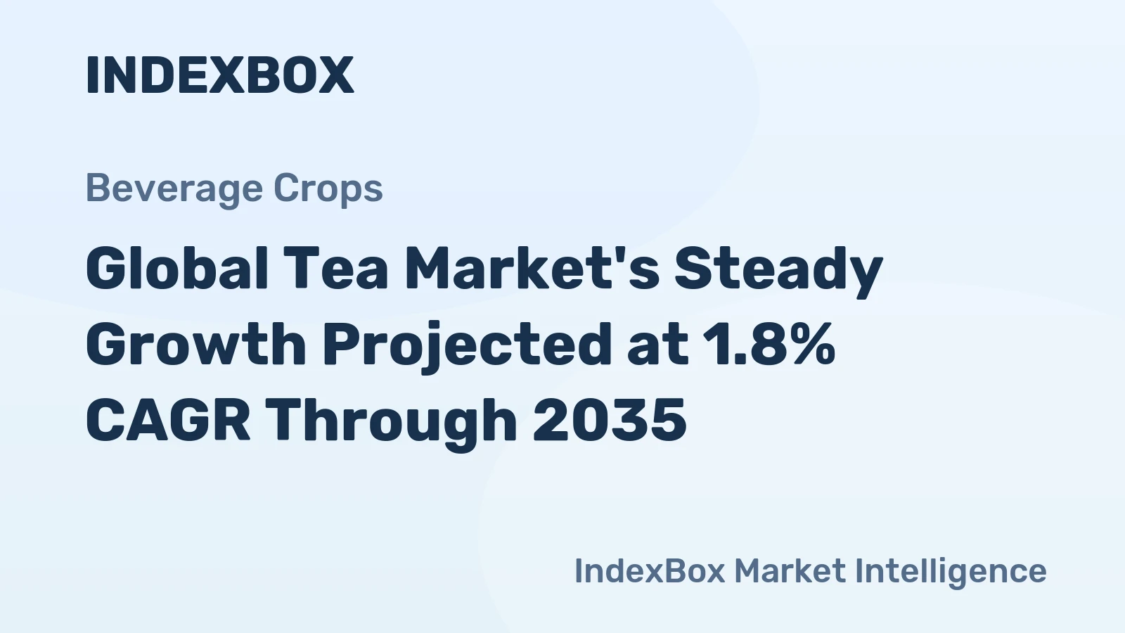 Global Tea Market's Steady Growth Projected at 1.8% CAGR Through 2035