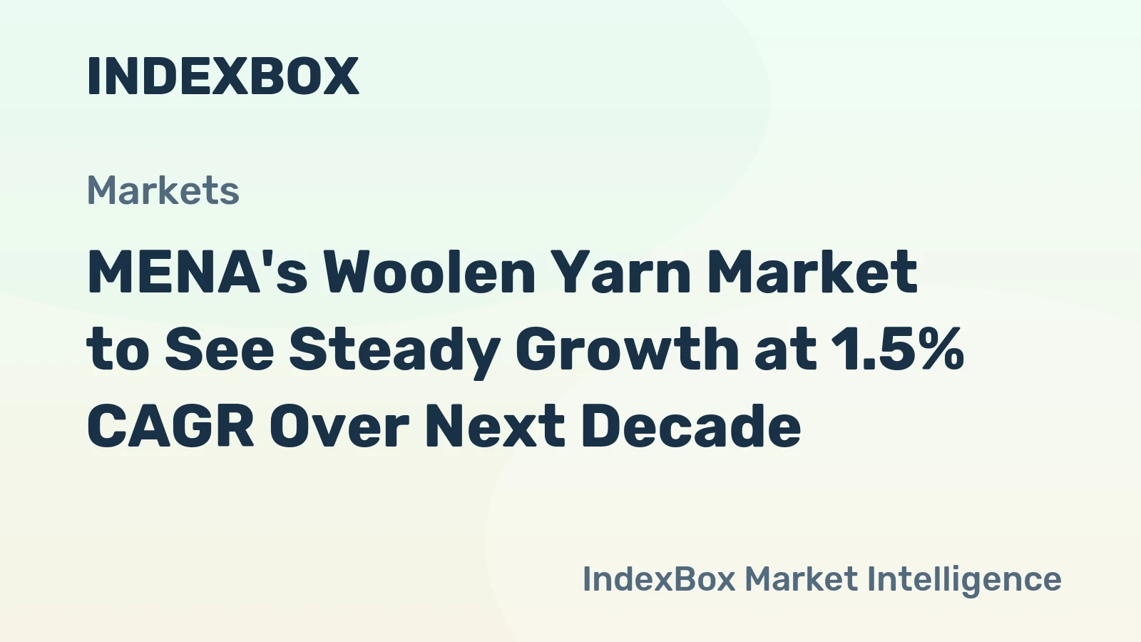 MENA's Woolen Yarn Market to See Steady Growth at 1.5% CAGR Over Next Decade