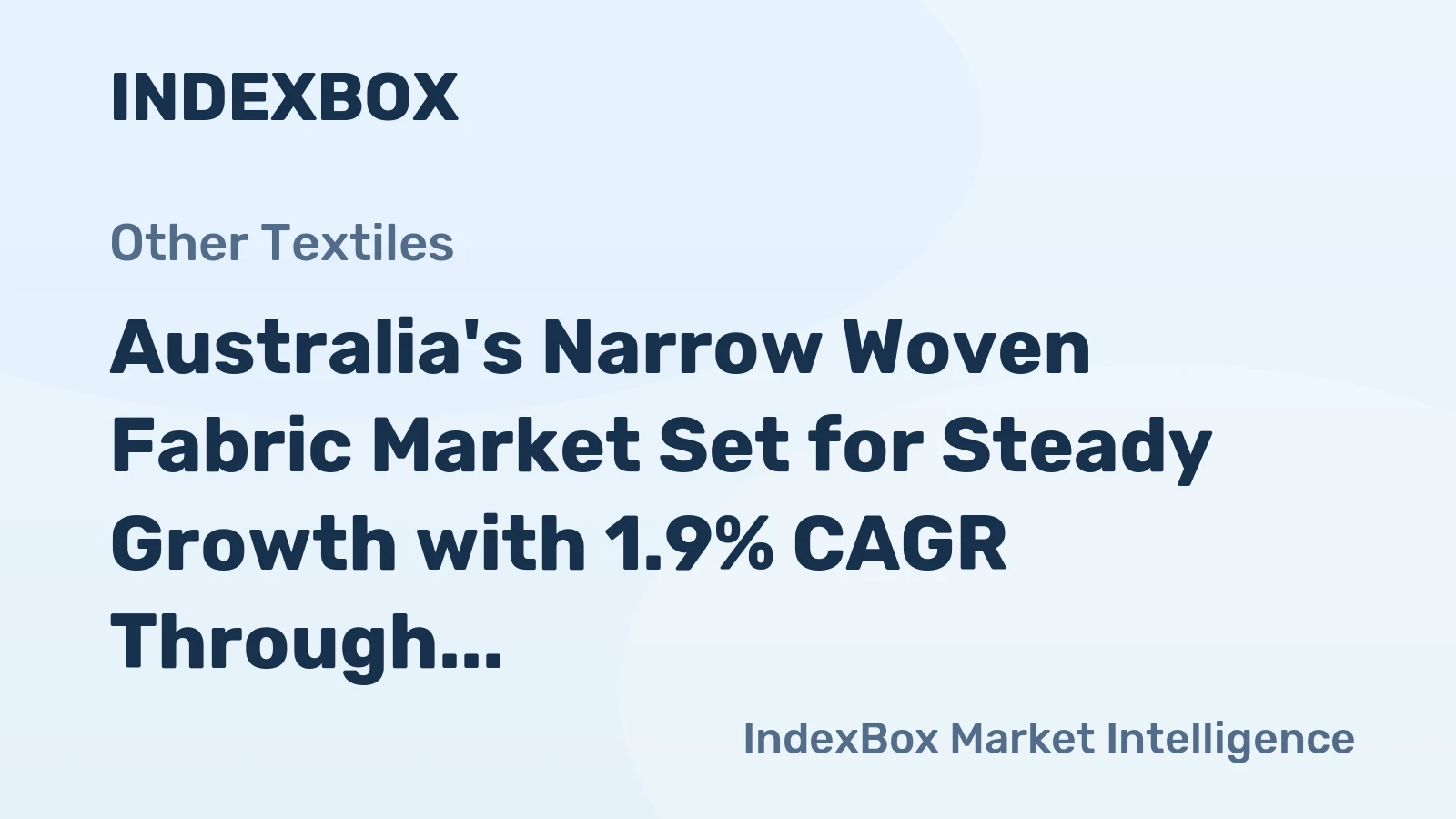 Australia's Narrow Woven Fabric Market Set for Steady Growth with 1.9% CAGR Through 2035