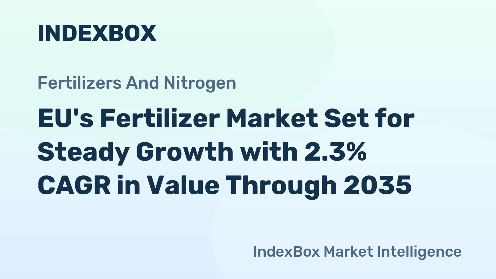 EU's Fertilizer Market Set for Steady Growth with 2.3% CAGR in Value Through 2035
