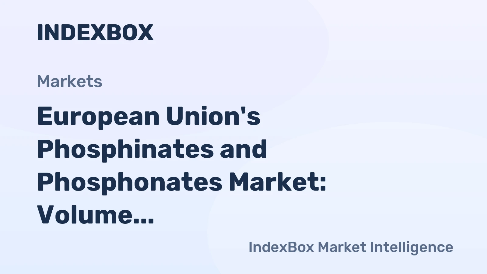 European Union's Phosphinates and Phosphonates Market: Volume to Reach 26K Tons and Value to Hit $79M by 2035