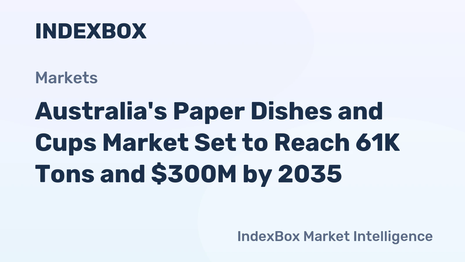 Australia's Paper Dishes and Cups Market Set to Reach 61K Tons and $300M by 2035