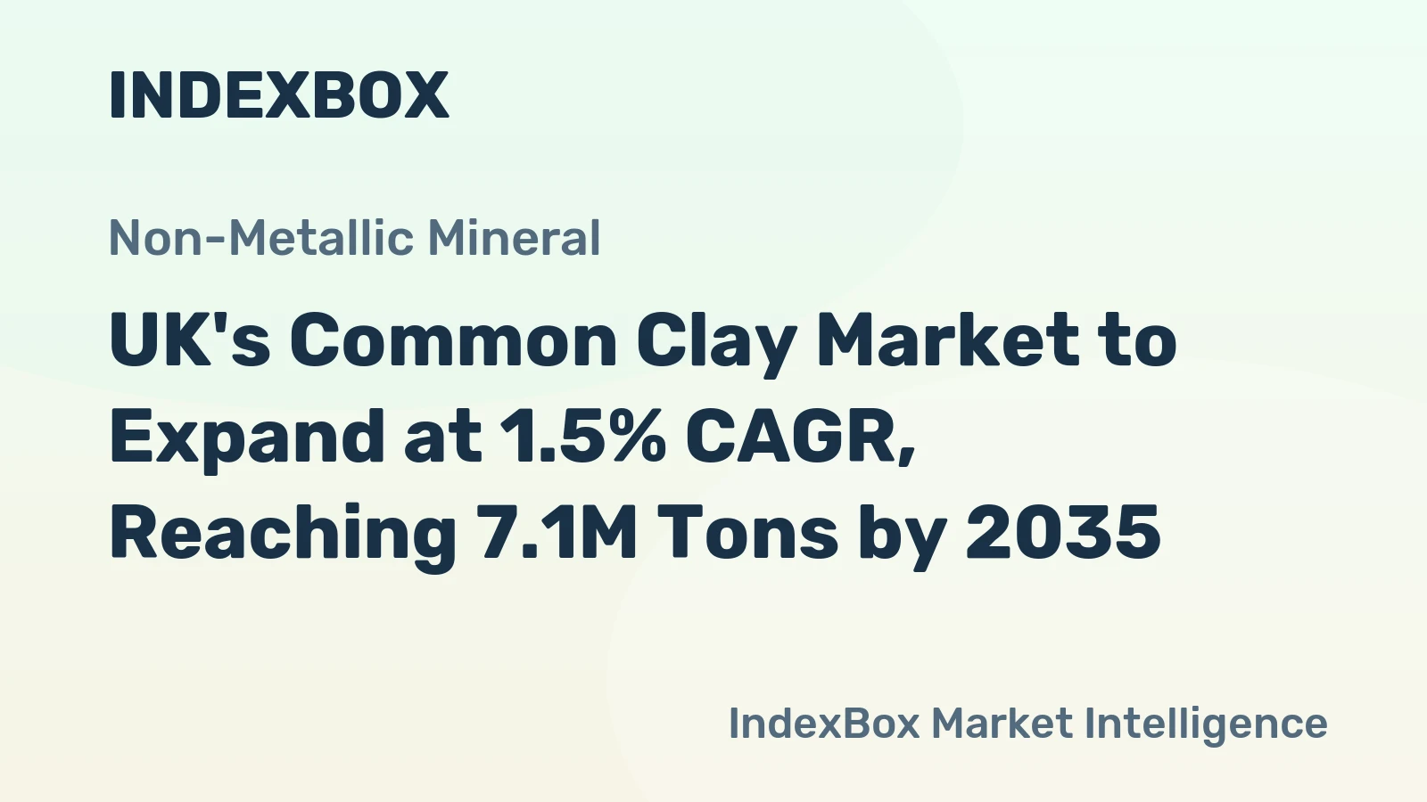 UK's Common Clay Market to Expand at 1.5% CAGR, Reaching 7.1M Tons by 2035