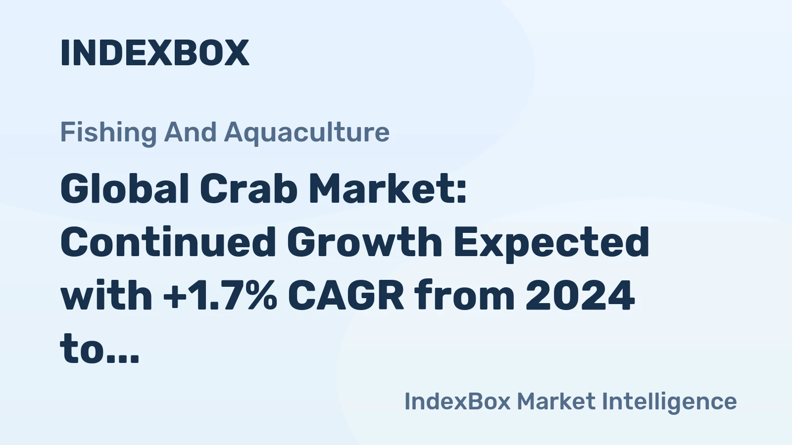 Global Crab Market: Continued Growth Expected with +1.7% CAGR from 2024 to 2035
