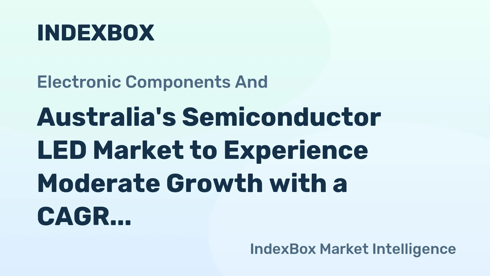 Australia's Semiconductor LED Market to Experience Moderate Growth with a CAGR of +1.8% Over the Next Decade