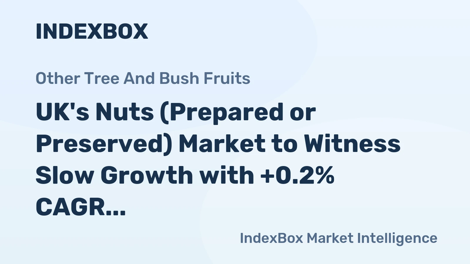 UK's Nuts (Prepared or Preserved) Market to Witness Slow Growth with +0.2% CAGR from 2024 to 2035