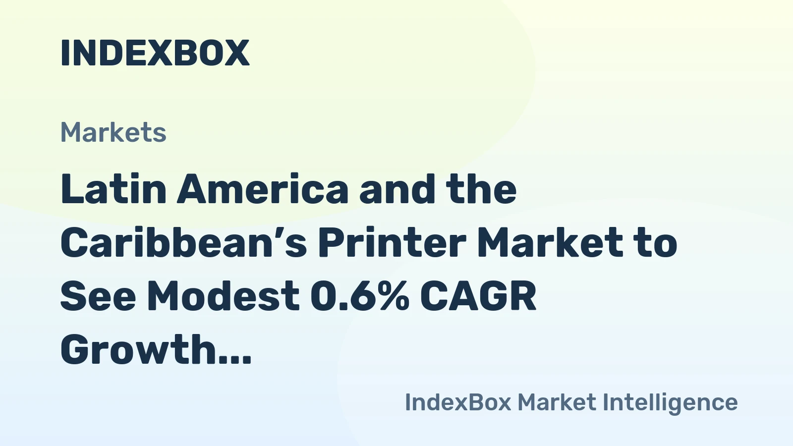 Latin America and the Caribbean’s Printer Market to See Modest 0.6% CAGR Growth Through 2035