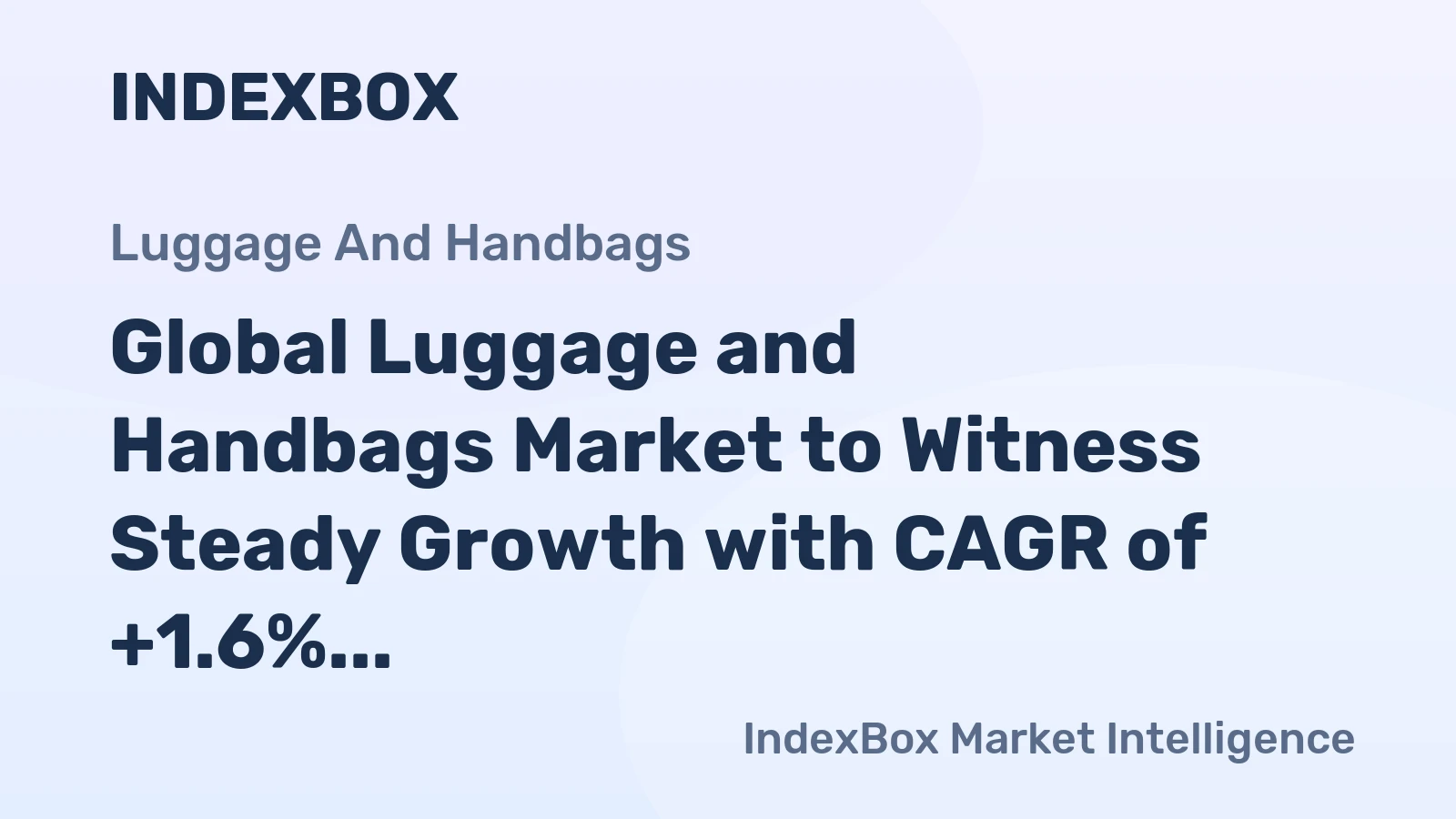 Global Luggage and Handbags Market to Witness Steady Growth with CAGR of +1.6% by 2035
