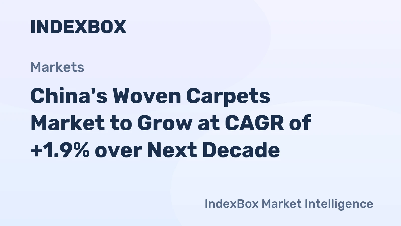 China's Woven Carpets Market to Grow at CAGR of +1.9% over Next Decade