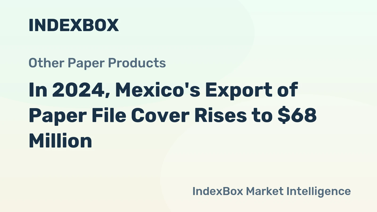 In 2024, Mexico's Export of Paper File Cover Rises to $68 Million