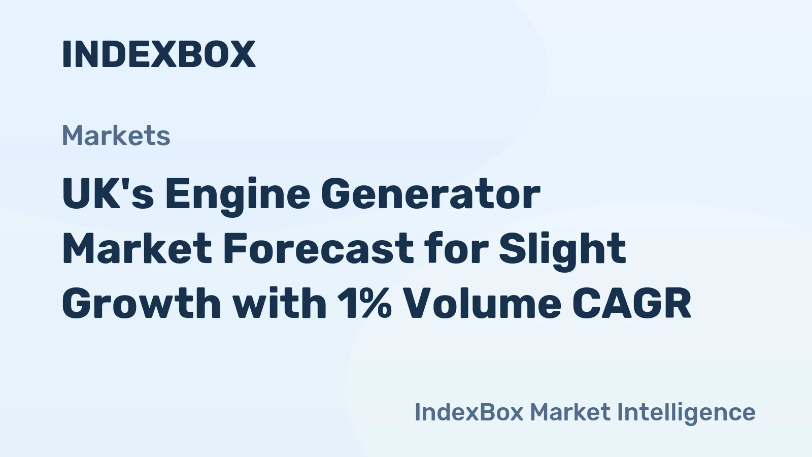 UK's Engine Generator Market Forecast for Slight Growth with 1% Volume CAGR