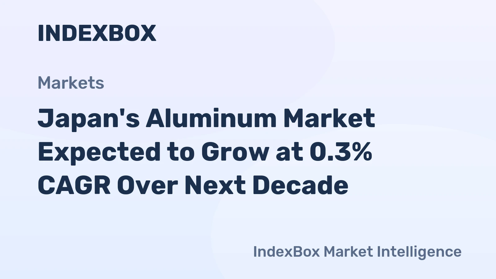 Japan's Aluminum Market Expected to Grow at 0.3% CAGR Over Next Decade