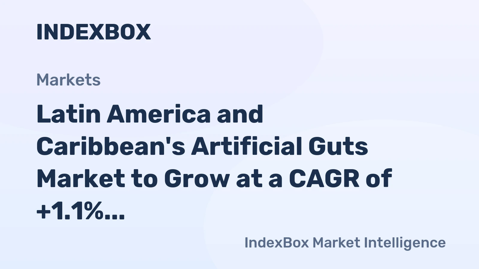 Latin America and Caribbean's Artificial Guts Market to Grow at a CAGR of +1.1% from 2024 to 2035, Reaching 101K Tons