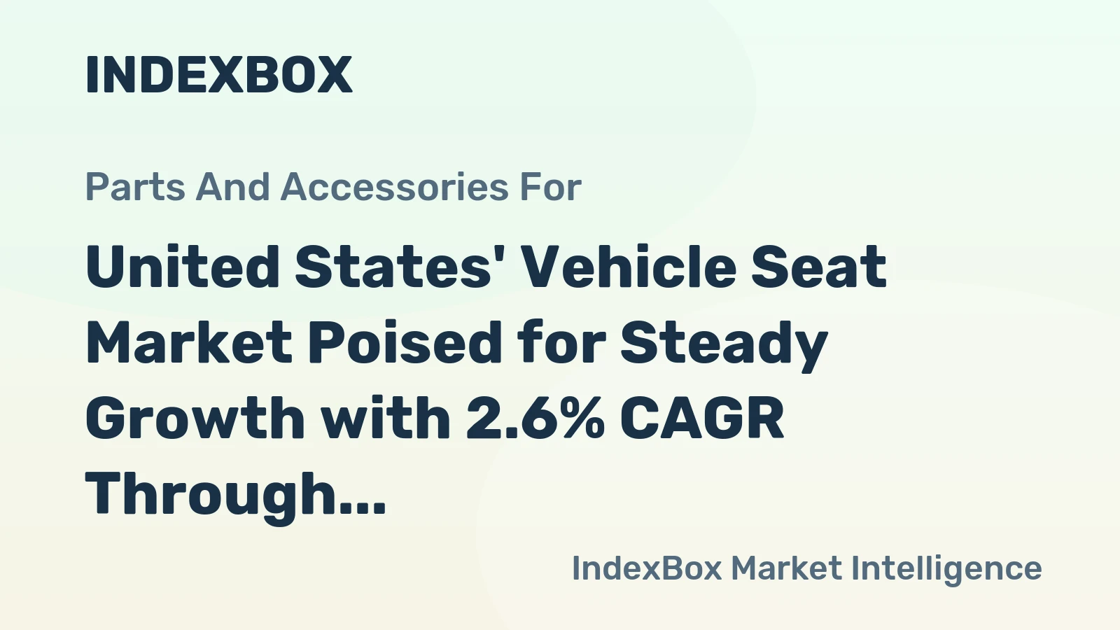 United States' Vehicle Seat Market Poised for Steady Growth with 2.6% CAGR Through 2035