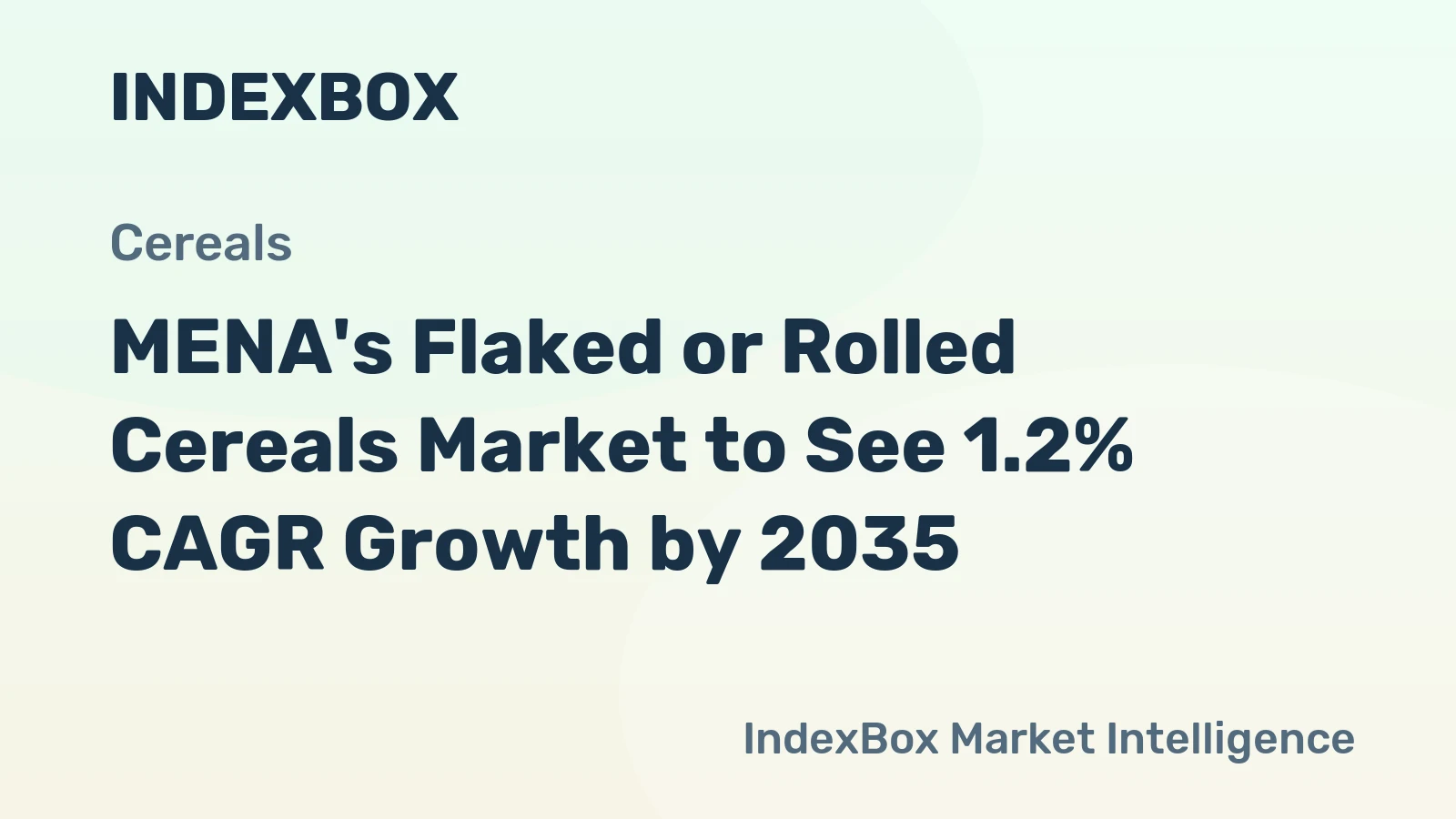 MENA's Flaked or Rolled Cereals Market to See 1.2% CAGR Growth by 2035